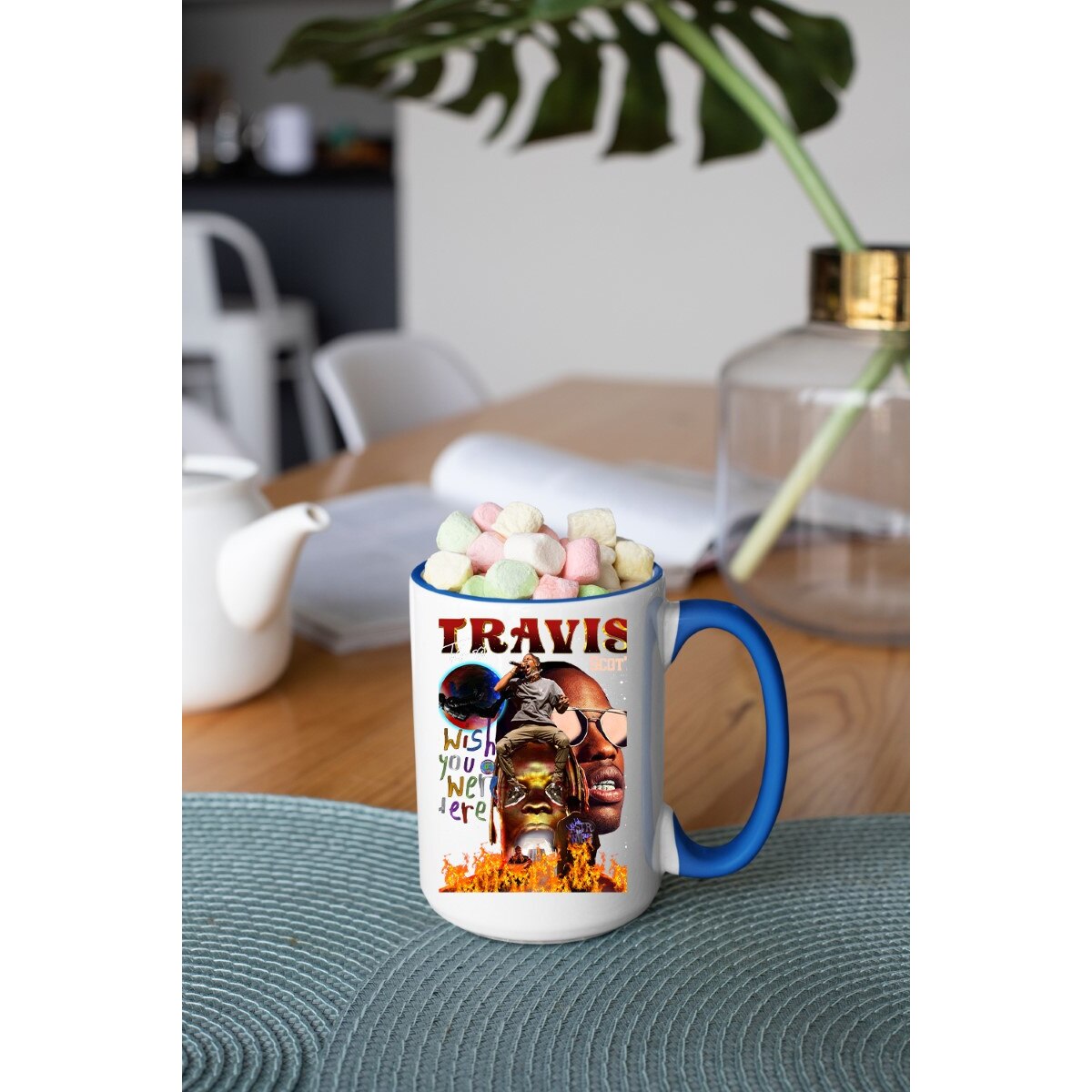 Cana personalizata cu imprimeu Rap edition -Travis Scott model 1 ...