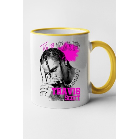 Cana personalizata cu imprimeu Rap edition -Travis Scott model 2 ...