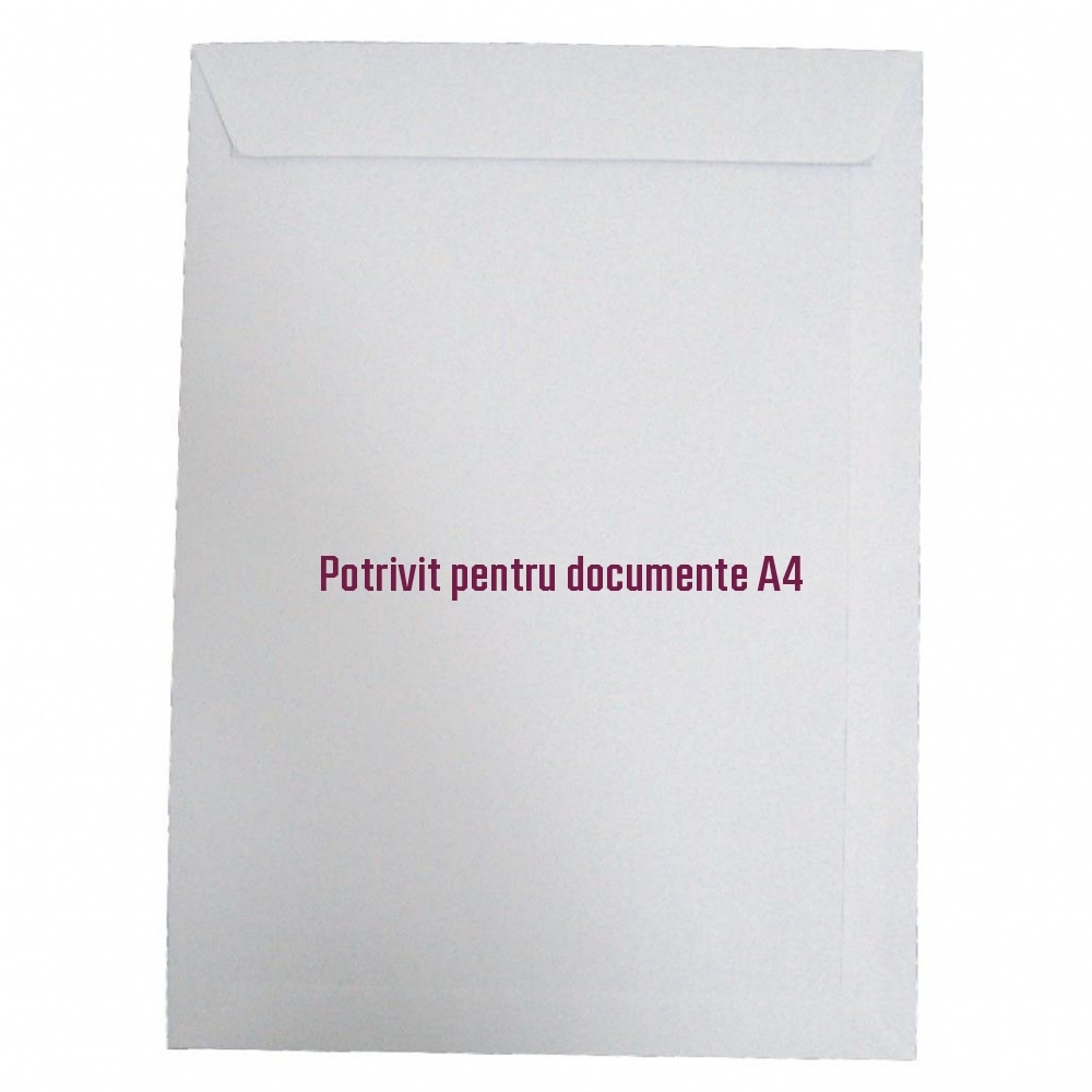 Plic C4, siliconic, 90 g/mp, 229 x 324 mm, alb - eMAG.ro