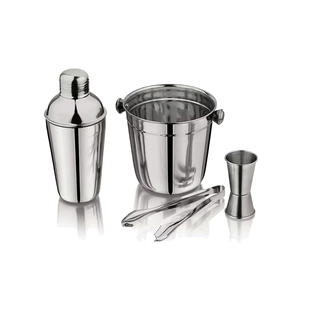 Set ustensile barman, 4 elemente, otel, Kinghoff - eMAG.ro