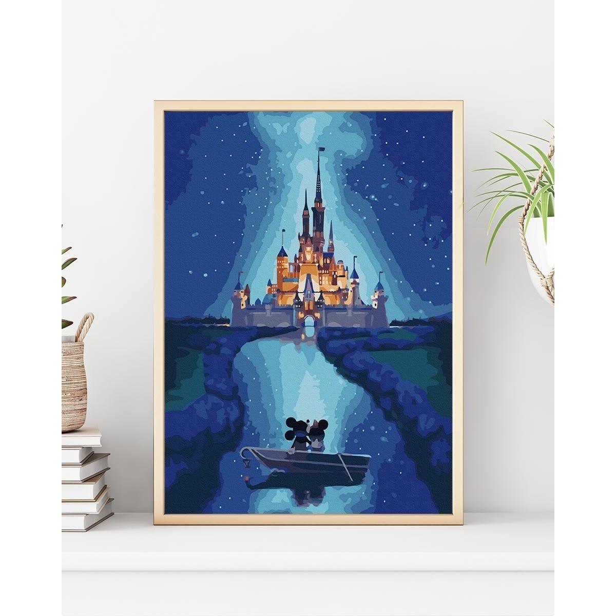 Set creativ pictura pe numere, Moments, Serile de desene animate, 40x50 ...