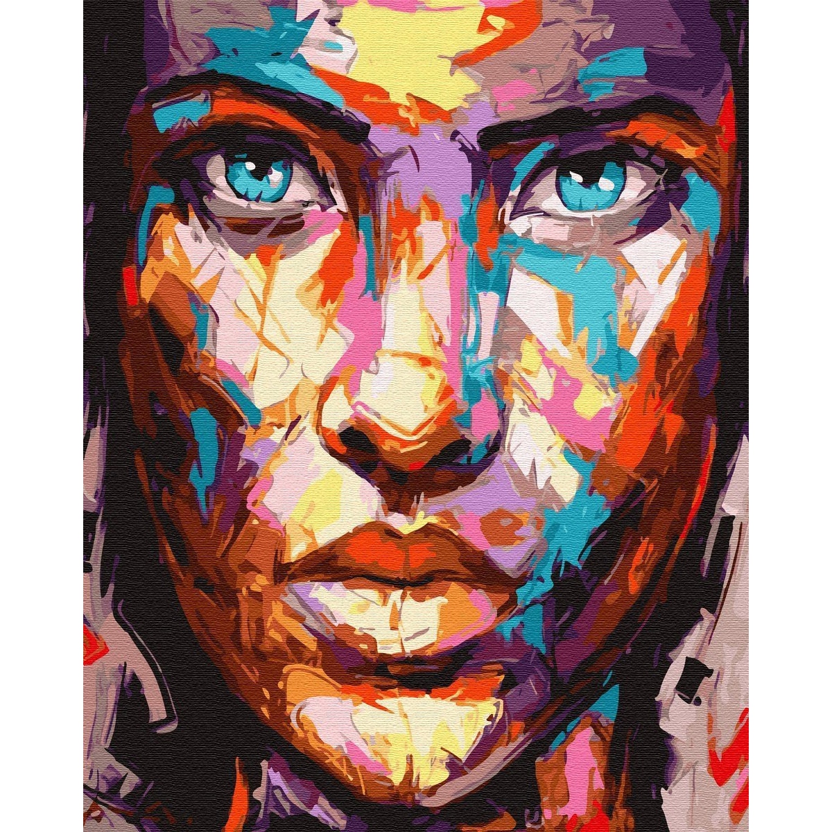 Комплект за творческо рисуване по номера Моменти Цветно лице 40x50 Emag Bg