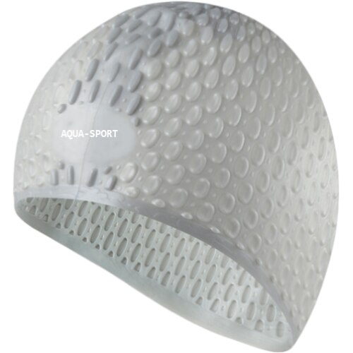 Casca pentru inot, Aqua-sport, Silicon, Pentru par lung, Bazin, Argint ...