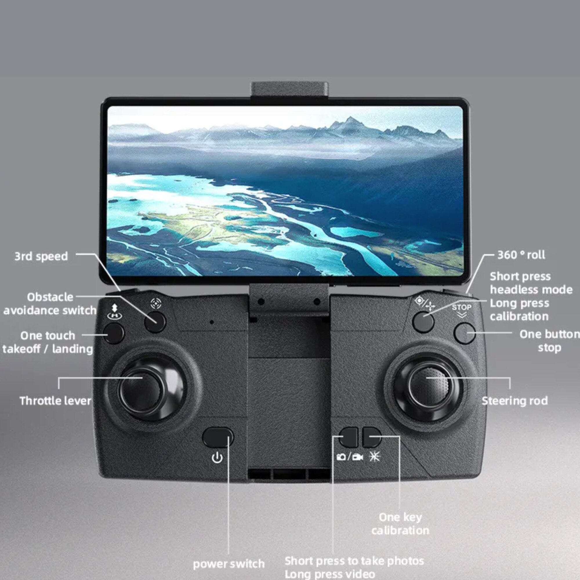 Drona Pliabila Incepatori cu 2 Camere Video 1080P 4K HD ESL by ...