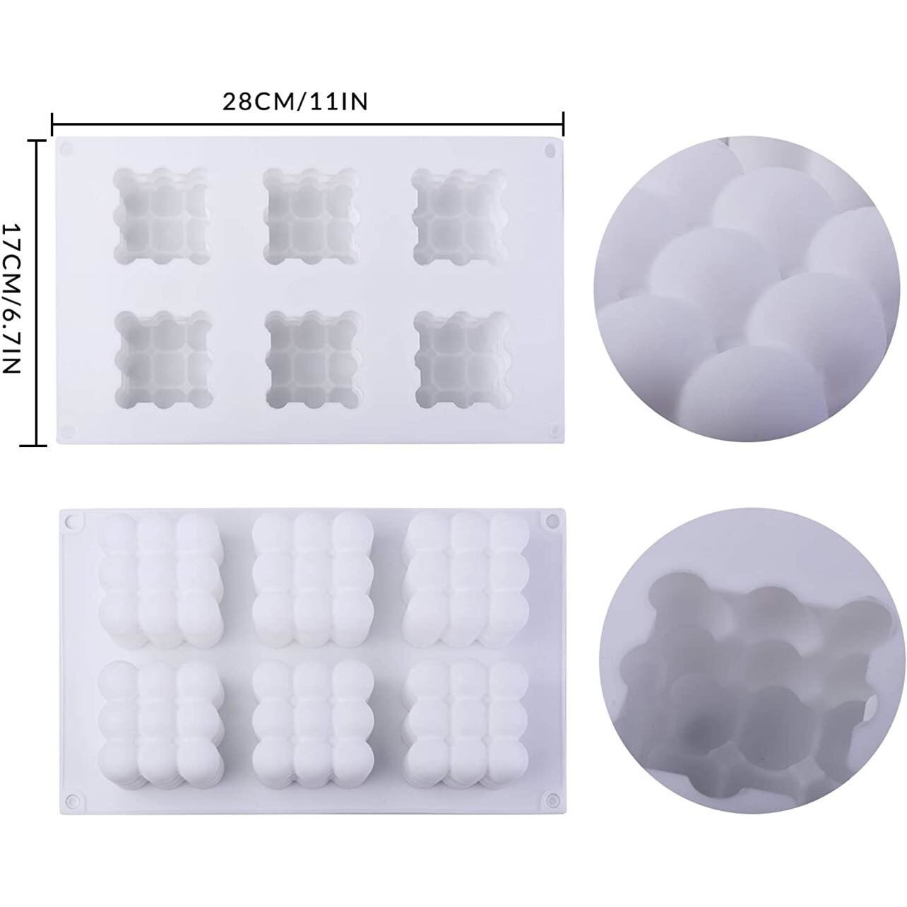 Forma de silicon pentru prajituri, sapun, lumanari, alb - eMAG.ro