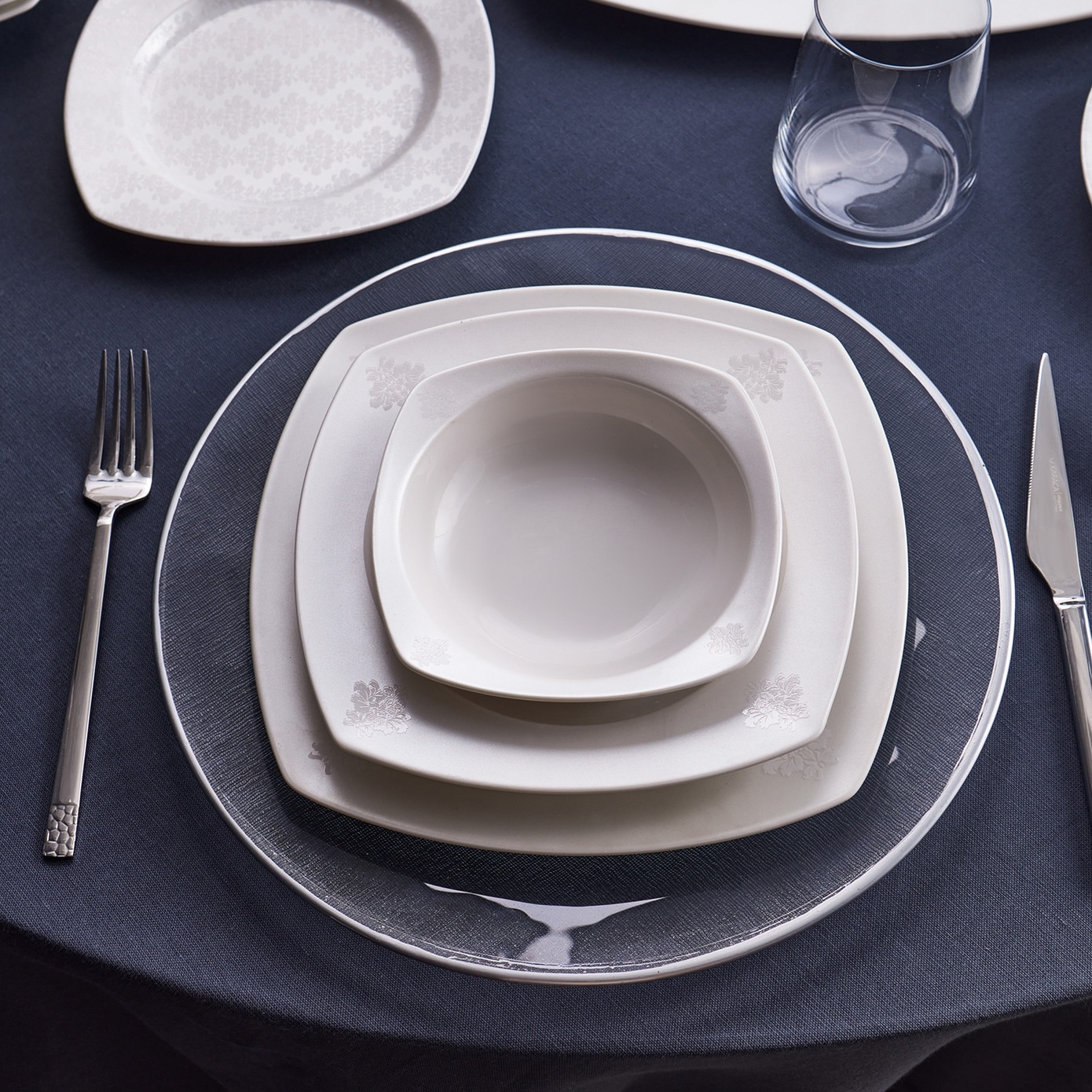 Set de vesela pentru 12 persoane Deren Cream, Karaca, Portelan Alb, 60 ...