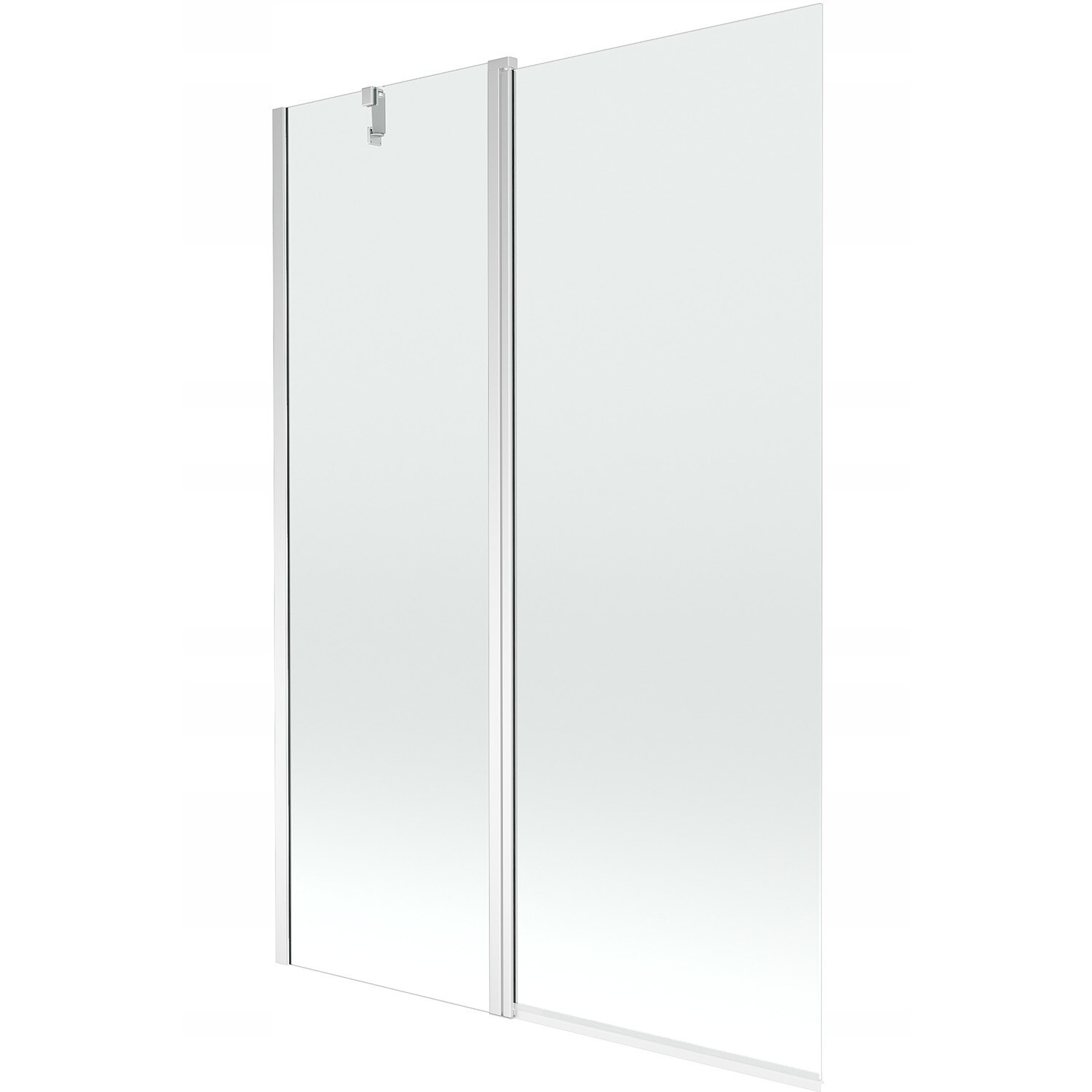 Paravan cada 120x150 cm Silla Pro, Pliabil, sticla clara, profil Crom ...