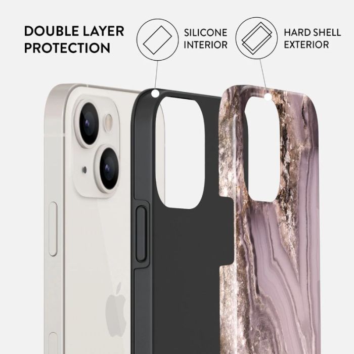 Husa iPhone 13 Burga Dual Layer Golden Taupe - eMAG.ro