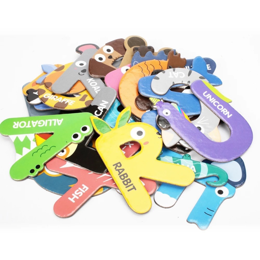 Set 26 piese cu litere alfabet, magnetice, Simply Joy, jucarii ...