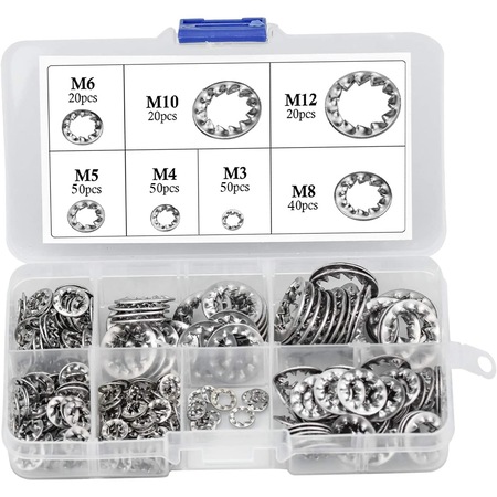 Set 270 saibe, Model M3-M12, Argintiu - eMAG.ro