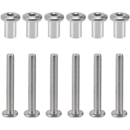 Suruburi hexagonale de fixare, Inox, 10 buc, Argintiu - eMAG.ro