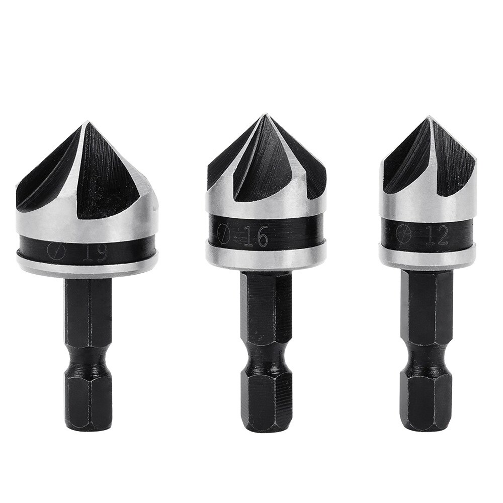 Set 3 bituri burghiu, Metal, Argintiu - eMAG.ro