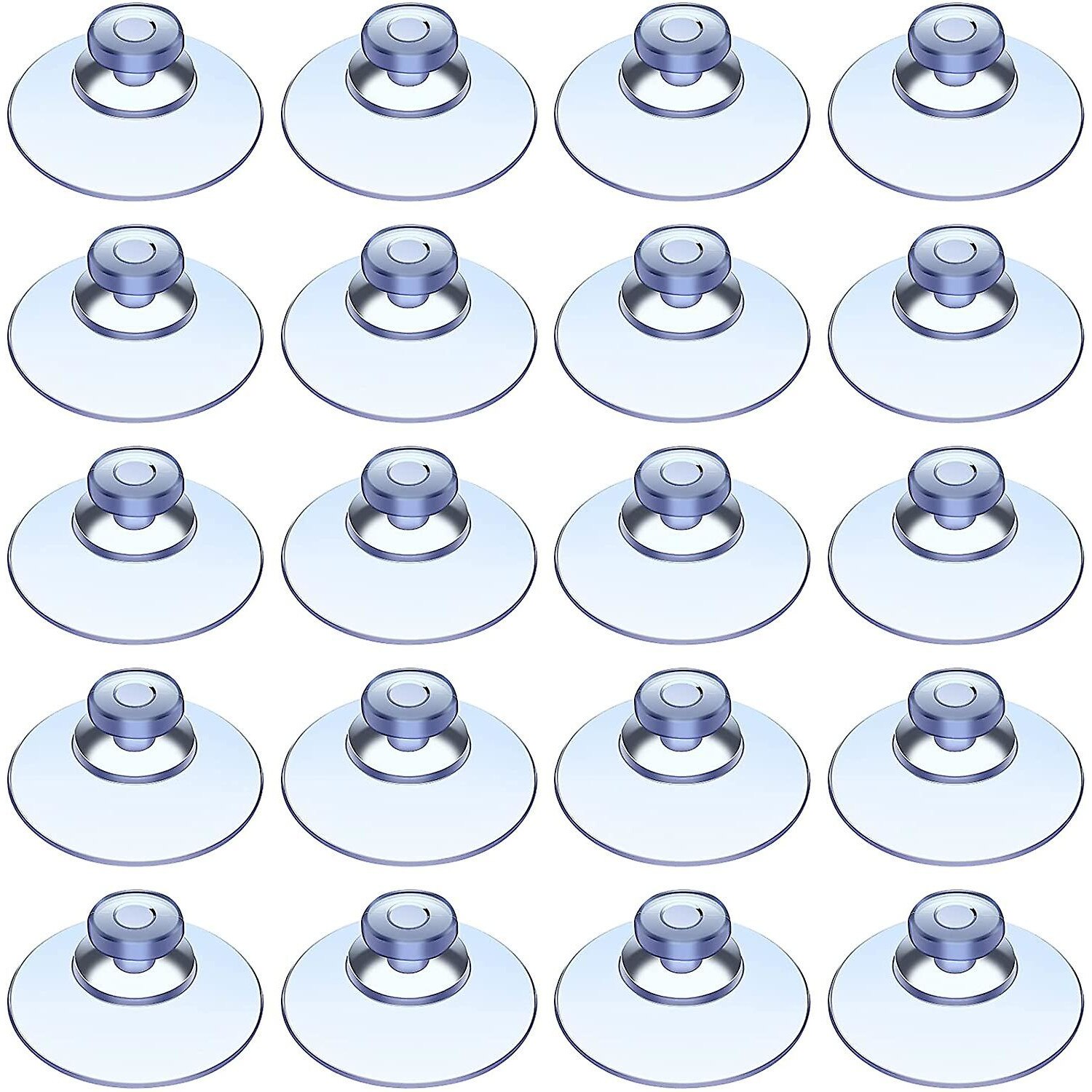 Set 20 ventuze, Plastic, Transparent - eMAG.ro