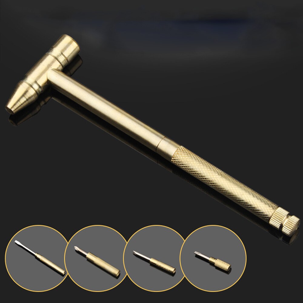Mini ciocan de mana si surubelnita, 5 in 1, cupru - eMAG.ro