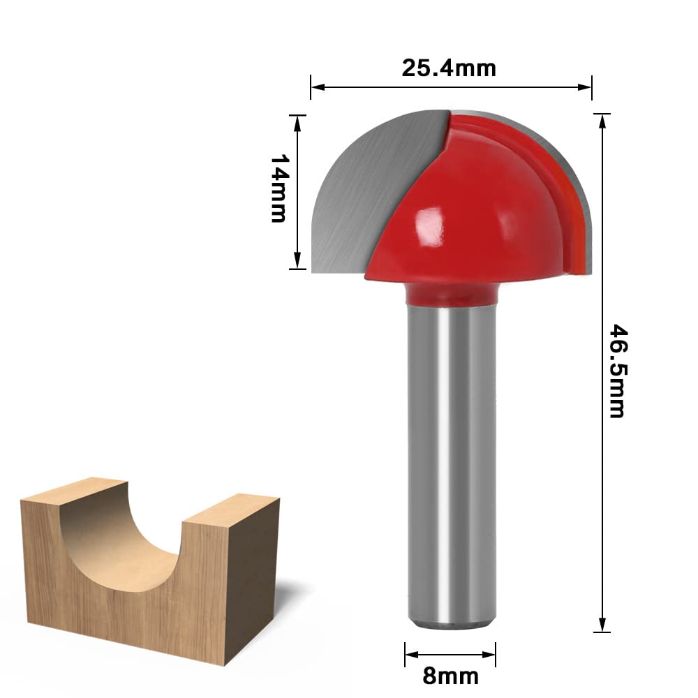 Set 5 dispozitive de taiere rotunde pentru lemn, Otel, Rosu/Gri - eMAG.ro