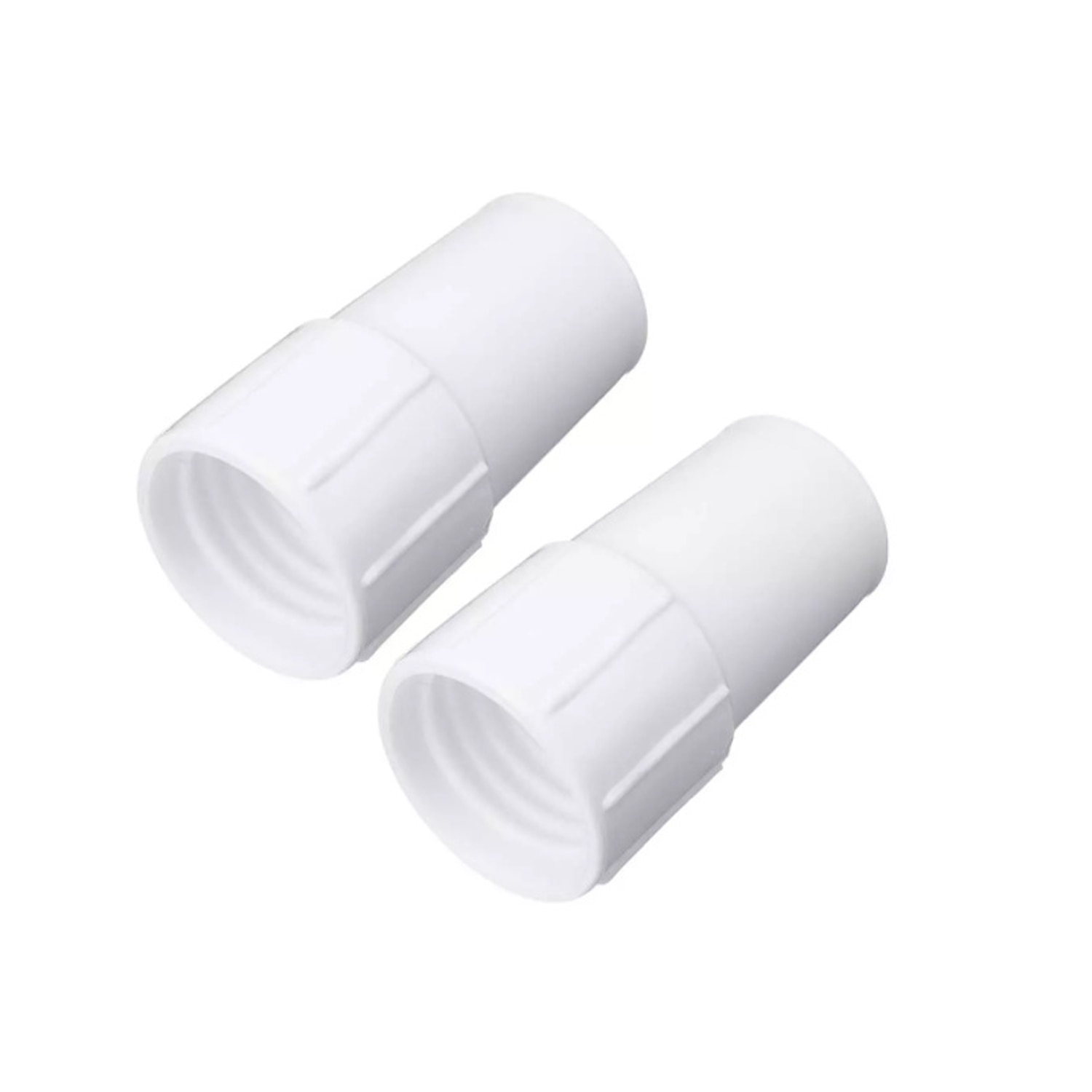 Set 2 mansete pentru furtun piscina, Plastic durabil, Alb, 38x1.5 mm ...
