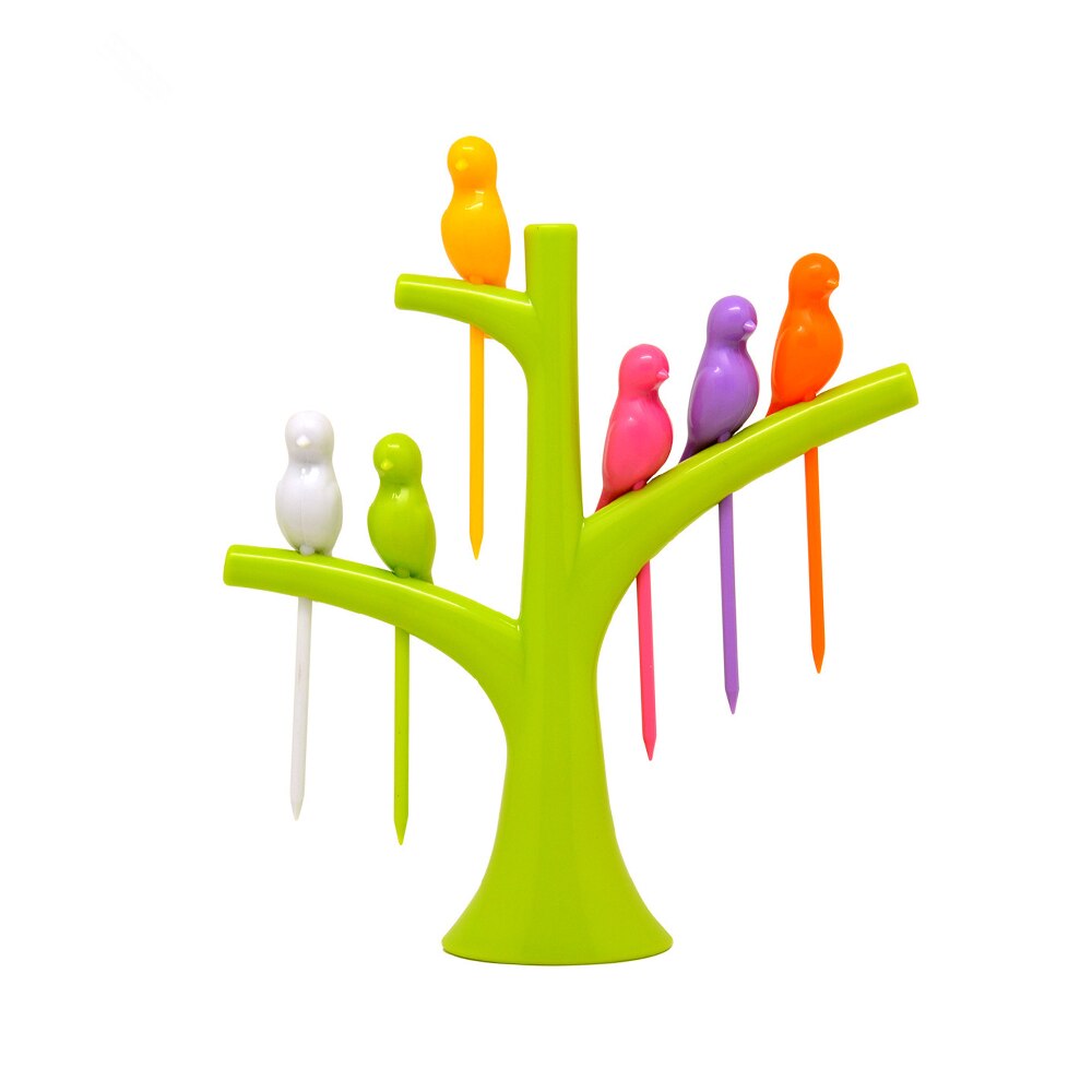 Set 6 scobitori fructe, Plastic, Multicolor - eMAG.ro