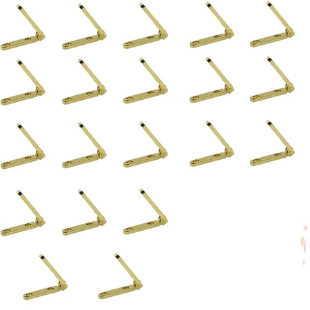 Set de 20 Mini Balamale ,30 x 30 mm,zinc. - eMAG.ro