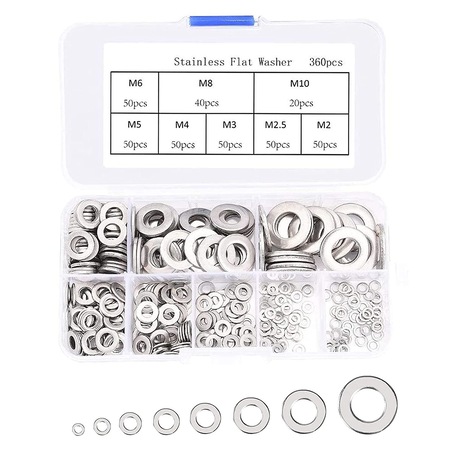 Set 360 saibe universale, Inox, Argintiu - eMAG.ro