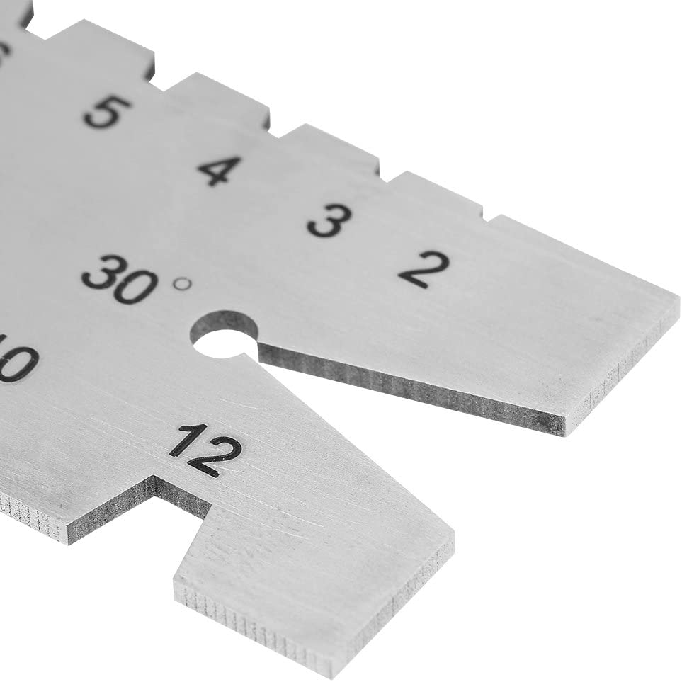 Calibru filet metric 30 de grade, Otel inoxidabil, 70 x 35 mm, Argintiu ...