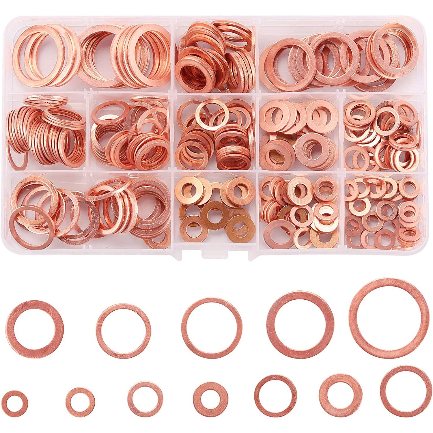 Set 280 saibe, Cupru, M5/M6/M8/M10/M12/M14/M16/M20 - eMAG.ro