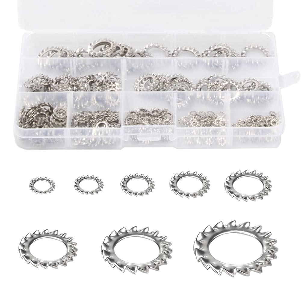 Set 300 saibe de blocare, Inox, M2.5/M3/M4/M5/M6/M8/M10/M12 - eMAG.ro