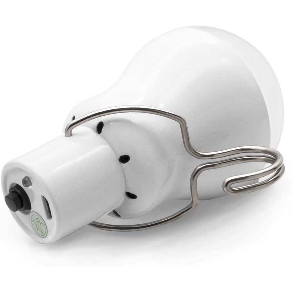 Bec cu LED alimentat cu energie solara, incarcare USB, Alb - eMAG.ro