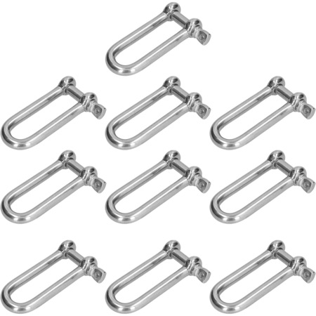 Set 10 inele de ridicare, Inox, M4 - eMAG.ro