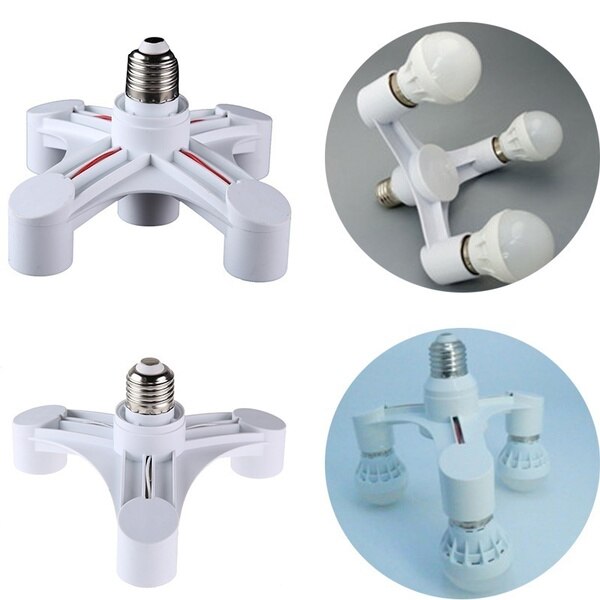 Dulie cu 3 capete, Policarbonat, E27, Alb - eMAG.ro