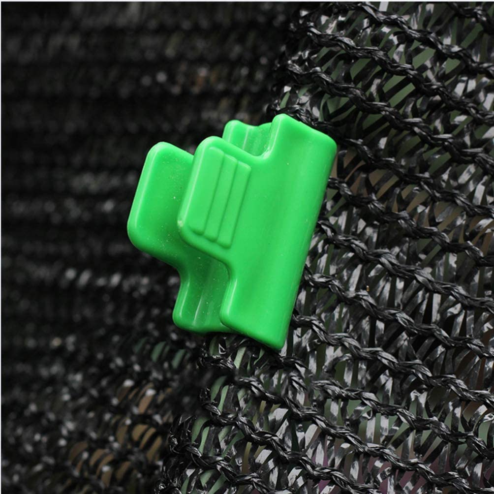 Set 50 cleme pentru randuri de sera, PVC, 4x3x2 cm, Verde - eMAG.ro