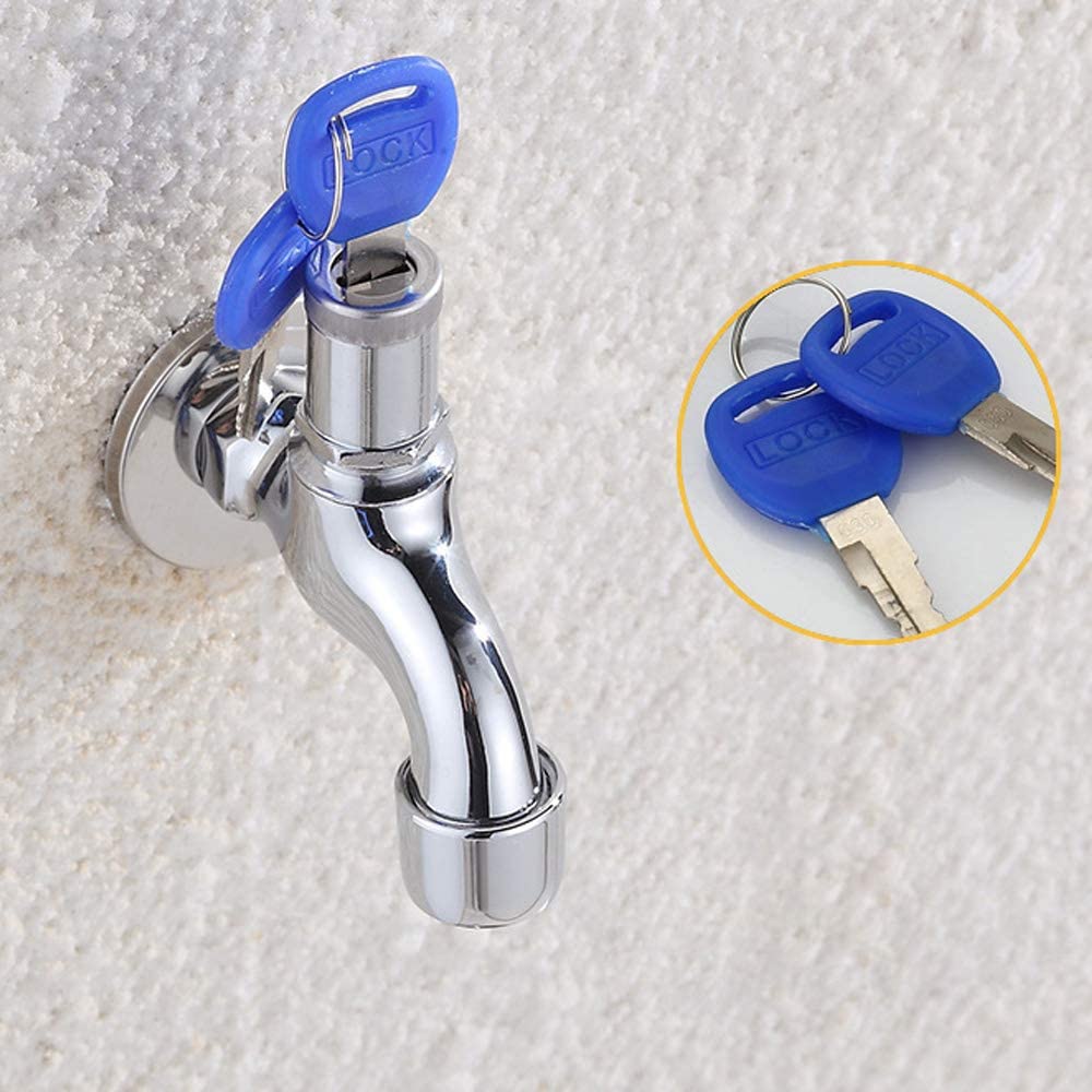 Robinet antifurt pentru chiuveta exterior, Aliaj de zinc/Inox, 20 mm ...