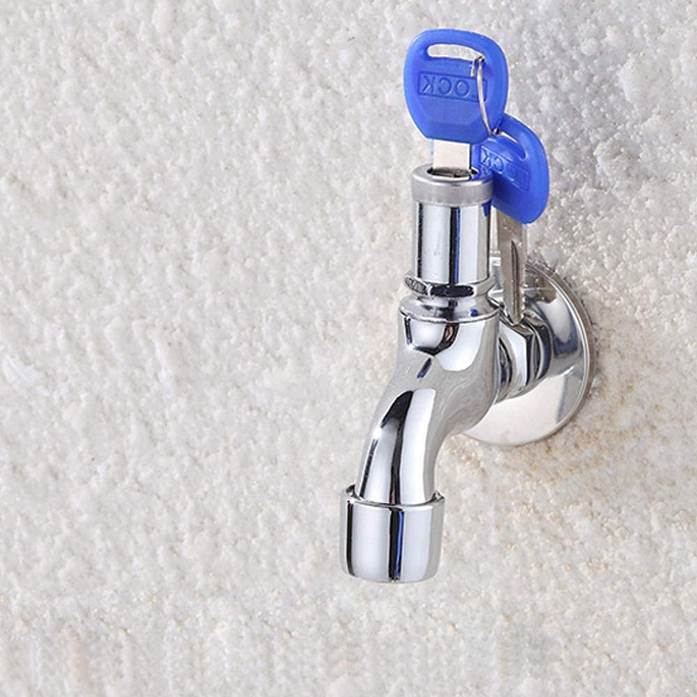 Robinet antifurt pentru chiuveta exterior, Aliaj de zinc/Inox, 20 mm ...