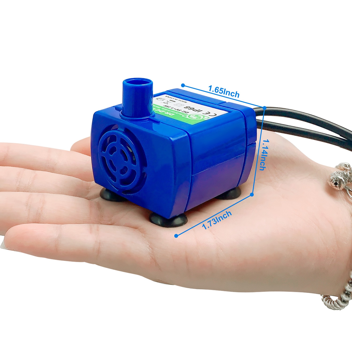 Pompa de apa submersibila, Plastic, 12 V, 46x43x43 mm, Albastru - eMAG.ro