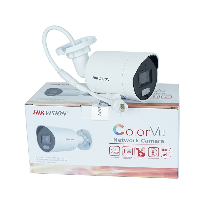 4MP ColorVu Mini Bullet IP Kamera, Stroboszkóp, Hangjelzés, 12V DC/PoE ...