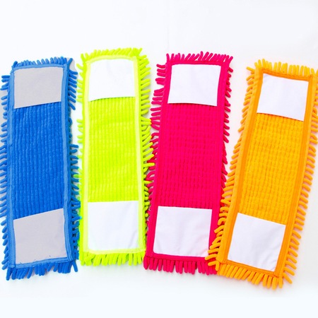 Set 4 mopuri, Lavabile, Microfibra, 40x12 cm, Multicolor - eMAG.ro