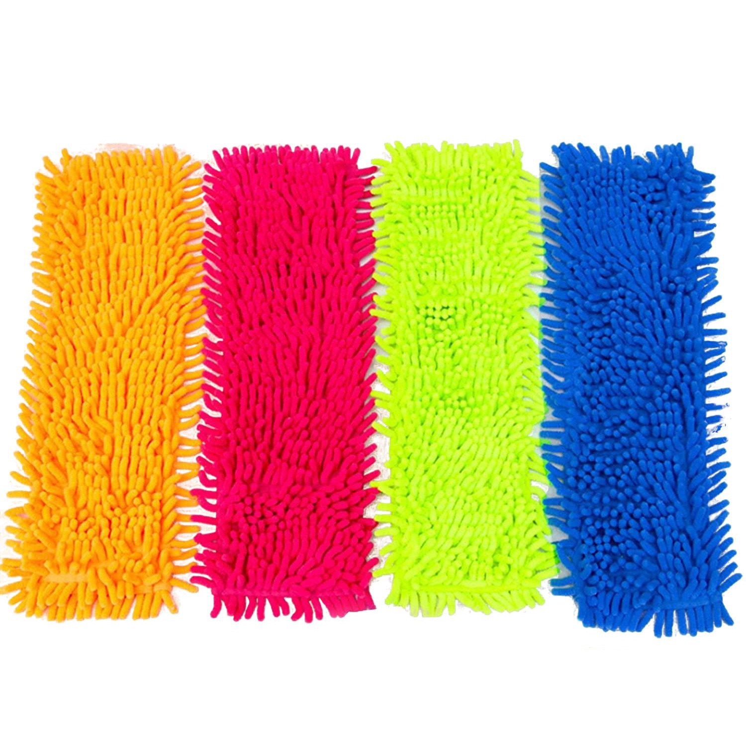 Set de 4 mopuri de curatare extensibile, Microfibra, 40 x 12 cm - eMAG.ro