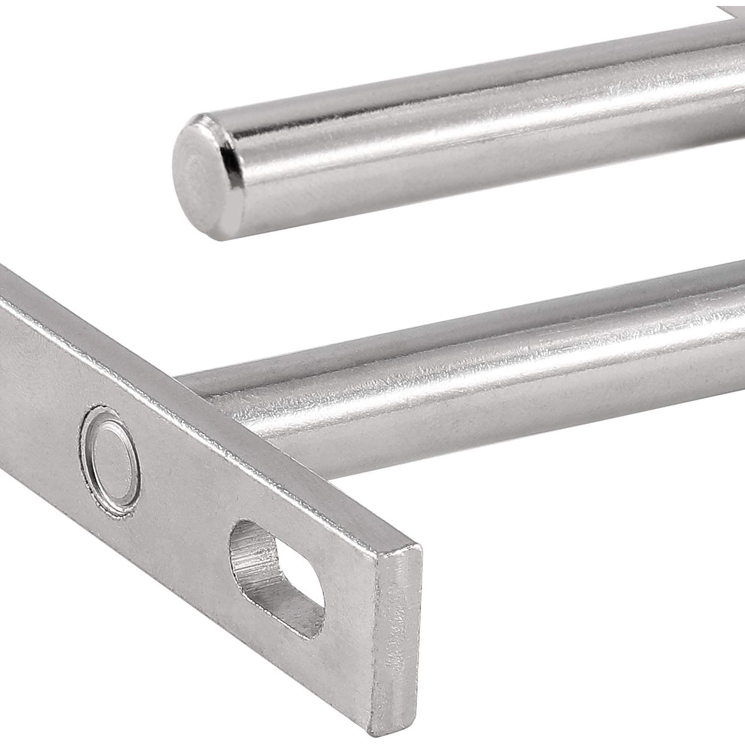 Set 6 suporturi metalice pentru raft suspendat, fixari ascunse de 3 ...