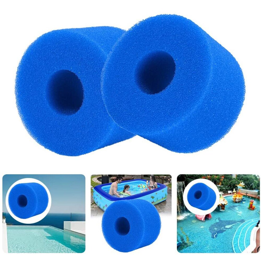 Set 2 Bureti cu filtru, Pentru piscina, Albastru - eMAG.ro