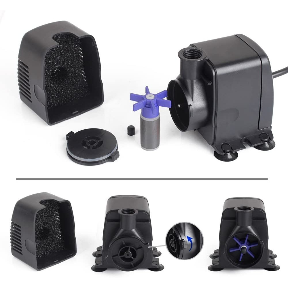 Pompa cu jet de apa pentru fantana/iaz, 800L/h, 16W, 10.8x7.3x7.5 cm ...