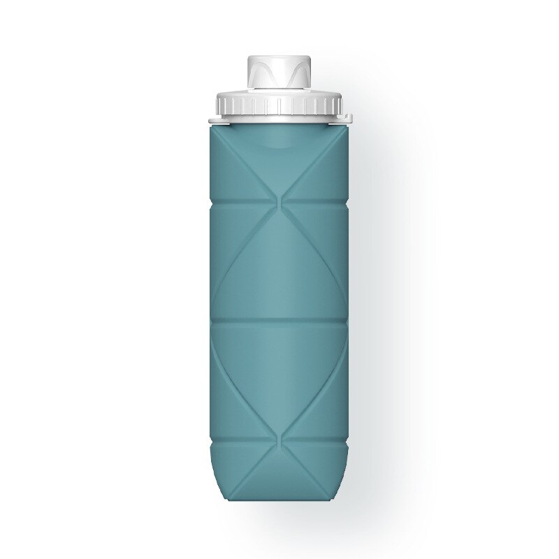 Sticle de apa, Silicon, 600 ml, Verde/Alb - eMAG.ro