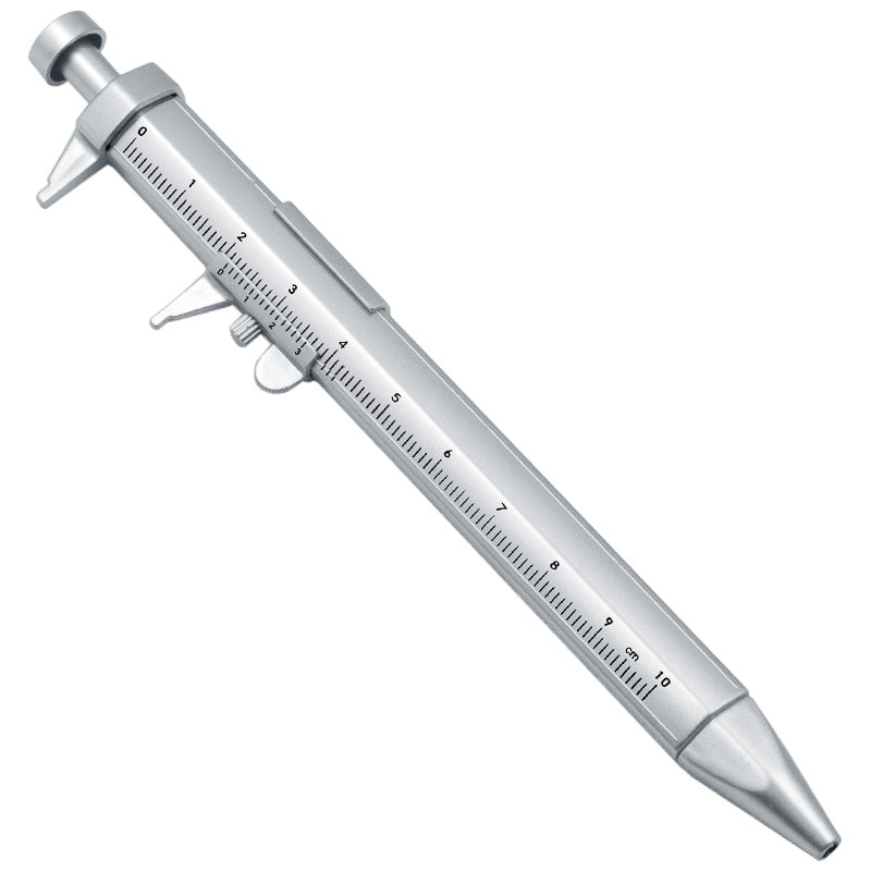 Subler, Plastic, 0-100 mm, Argintiu - eMAG.ro