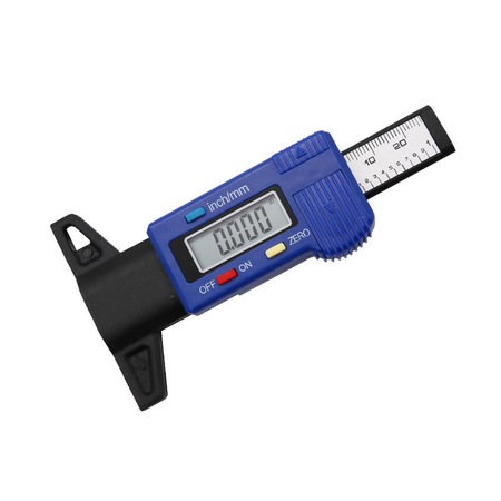 Subler electronic pentru masurarea adancimii anvelopei, ABS, Albastru ...