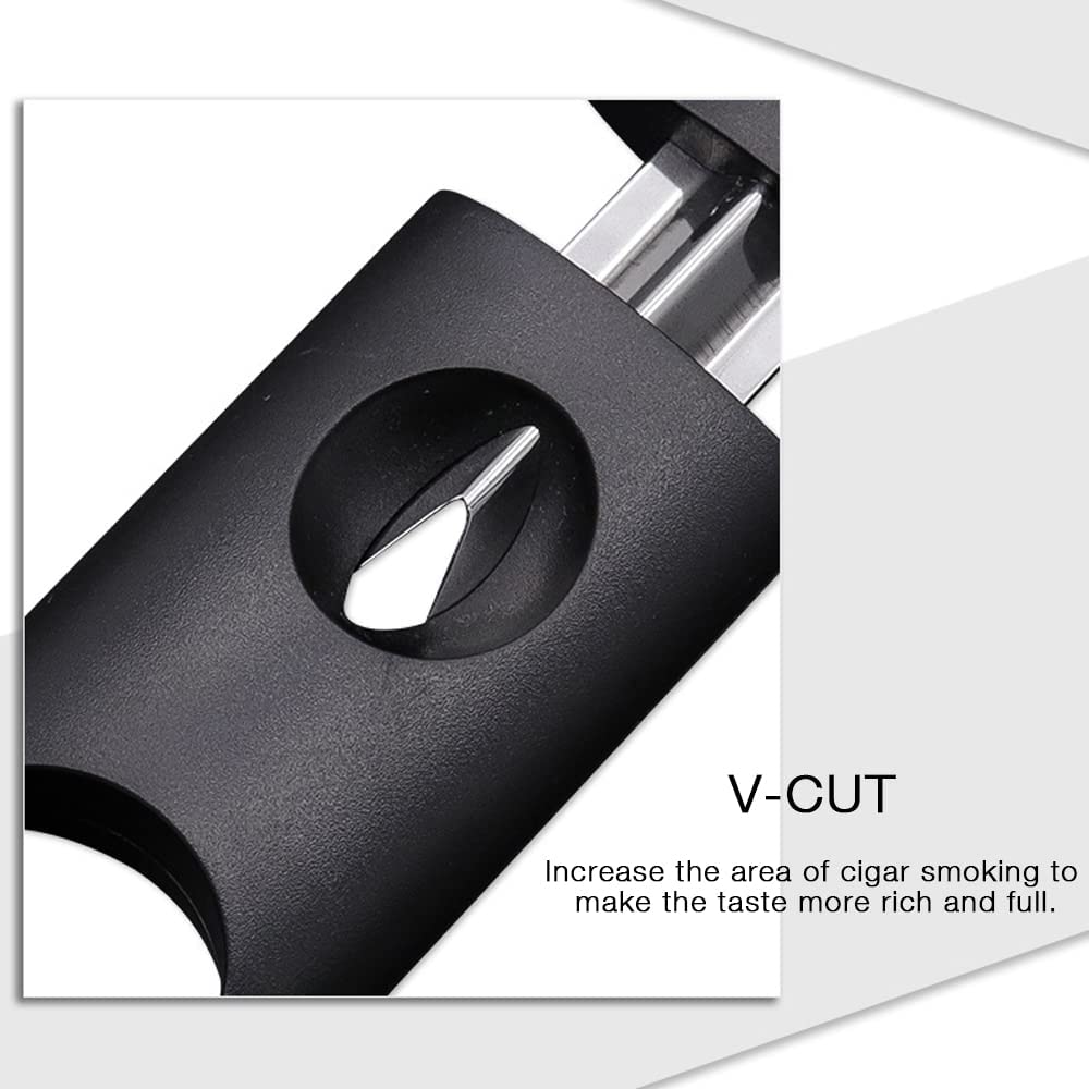 Cutter trabucuri tip V, Plastic/Otel inoxidabil, 37x100 mm, Negru - eMAG.ro