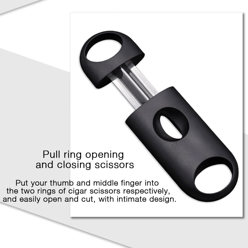 Cutter trabucuri tip V, Plastic/Otel inoxidabil, 37x100 mm, Negru - eMAG.ro