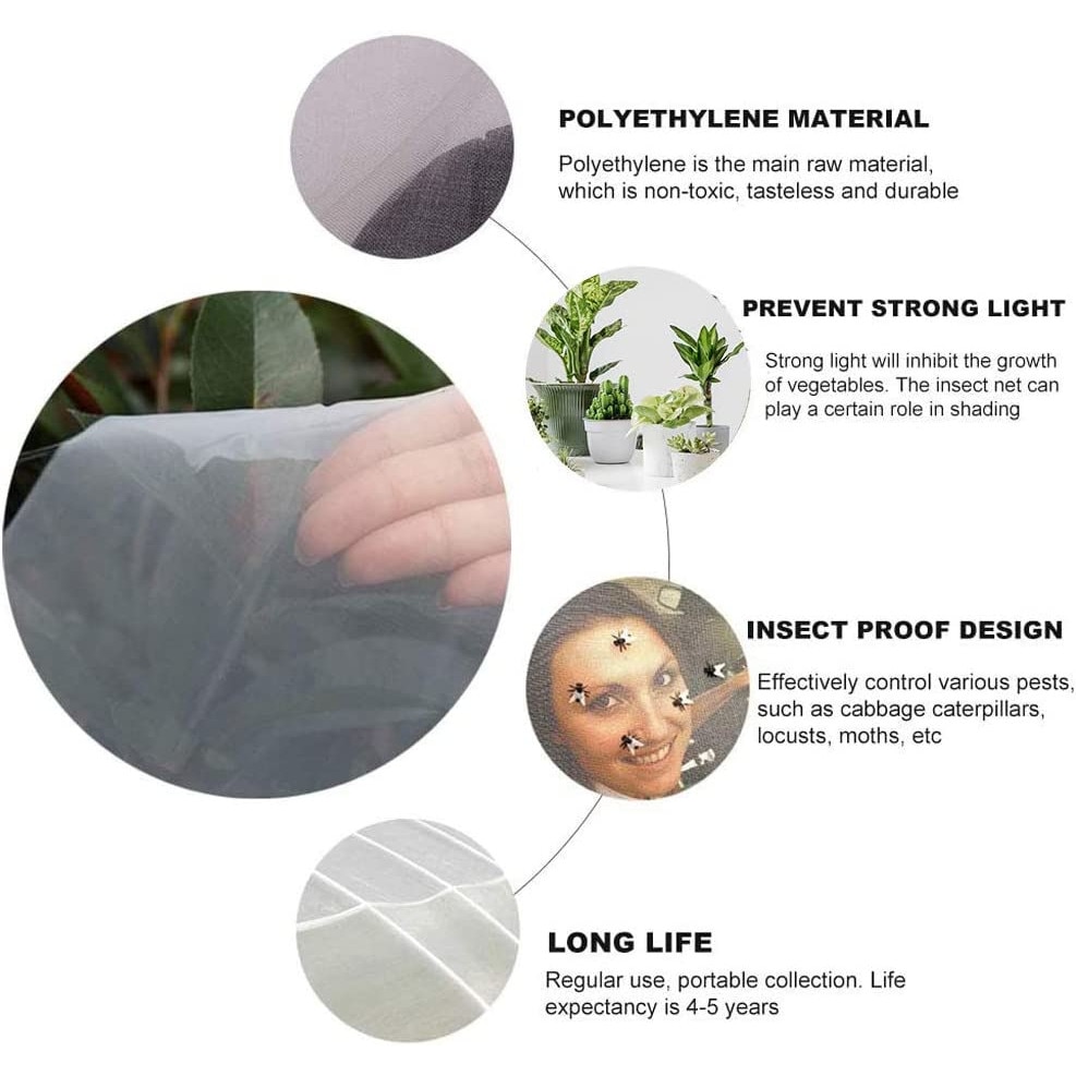 Plasa de protectie impotriva insectelor, 0.7x1m, 4 buc - eMAG.ro