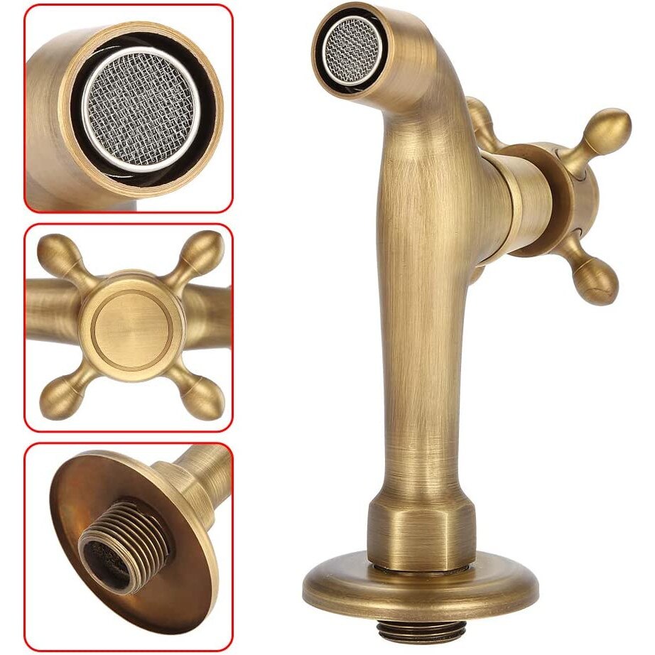 Robinet de gradina, Alama, Filet G1/2, 12.5 cm, Bronz - eMAG.ro