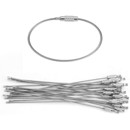 Inel pentru chei Starlight Wire, otel inoxidabil, 20 buc. - eMAG.ro