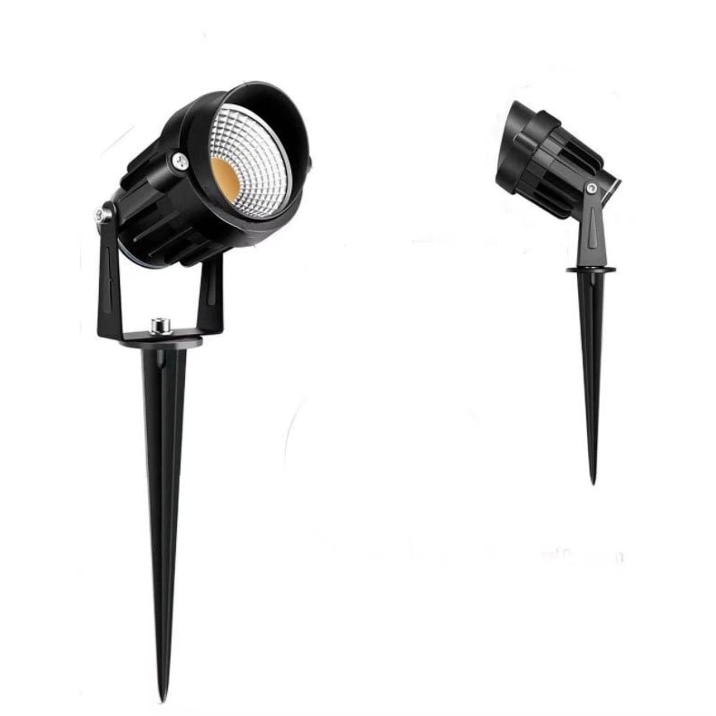 Spot de gradina, LED, 7 W, 220 V, Lumina alba calda 3000K, Negru - eMAG.ro