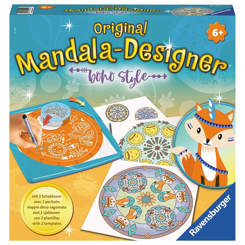 Joc colorat Mandala, Ravensburger, Plastic/Hartie, Multicolor - eMAG.ro