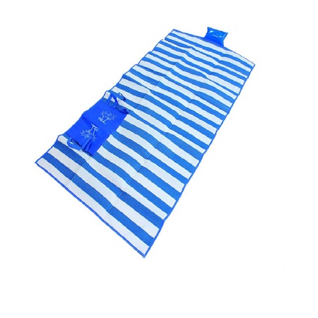 Rogojina de plaja, perna gonflabila, pliabila, 175x90cm, Albastru, RBT ...
